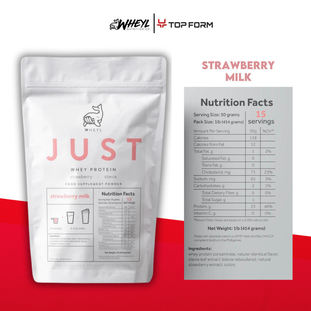 JUST Whey Protein, with Stickers Scoopers Shaker, by Wheyl Nutrition ...