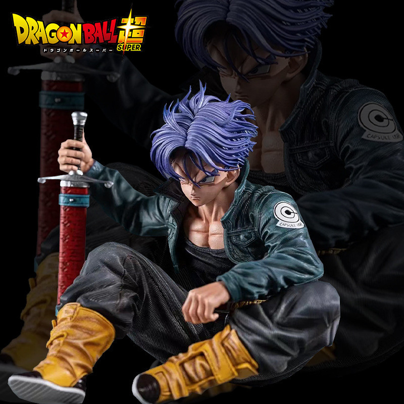10cm Dragon Ball Trunks Action Figure Torankusu Sitting Position ...