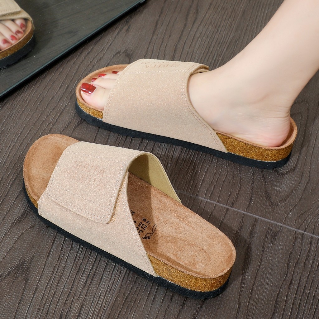 Authentic SHUTA New Ladies Slippers Double Buckle Ladies Sandals Summer ...