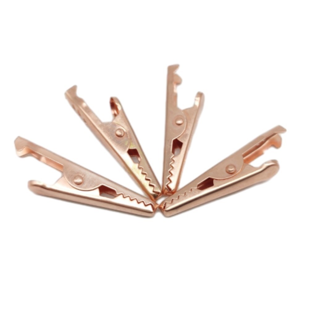 10PCS 35mm Pure Copper Alligator Clip Crocodile Electrical Clamps ...