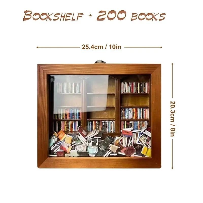 Anti-Anxiety Bookshelf Ornament Wooden Bookshelf Display Cabinet Stress ...