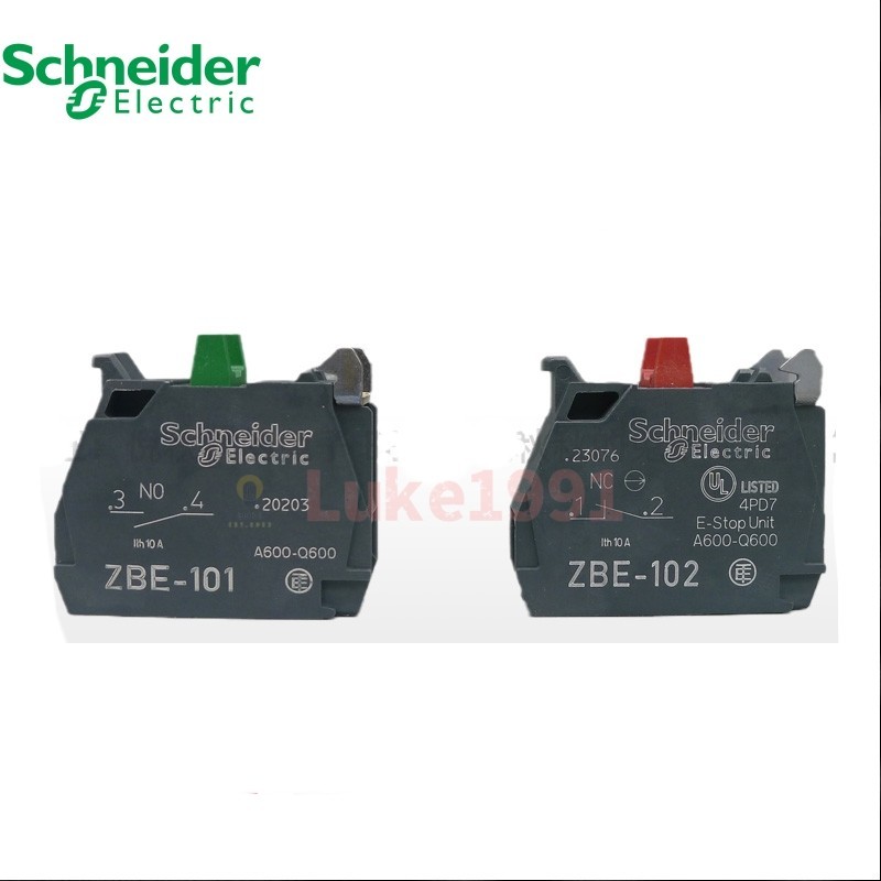 Schneider ZBE101 ZBE102 XB4 Button Contact Module Normally Open ...