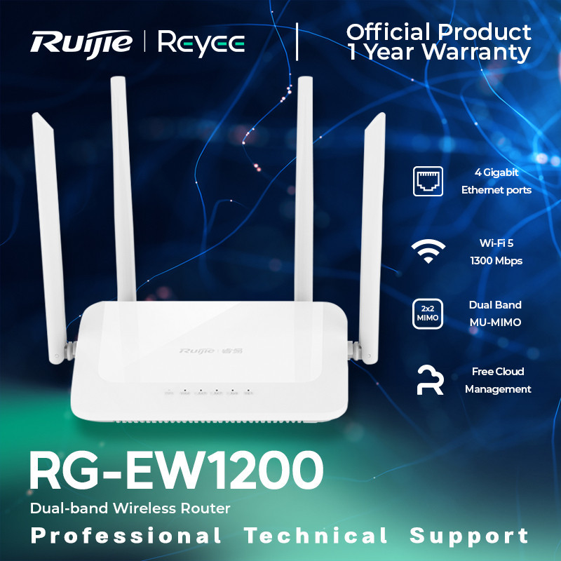 Ruijie-Reyee RG-EW1200 1200M Dual-band Wireless Router | Shopee Philippines