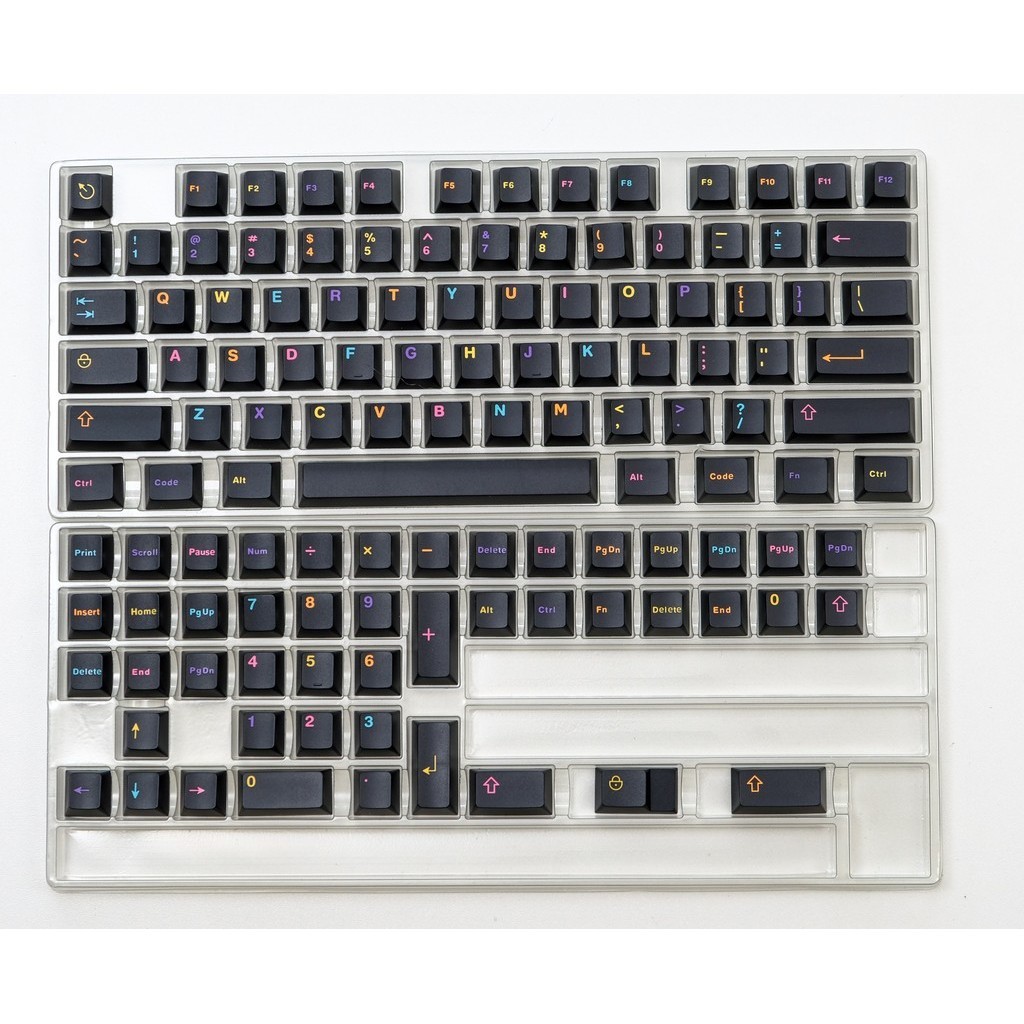 GMK Mictlán 121 Keys ABS double Shot Keycaps Rainbow colorful Font on ...
