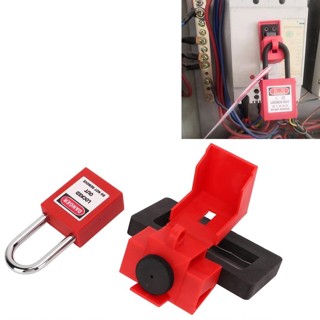 Freemarket Breaker Lockout Device Resistant Clamp On With Padlock Kit ...