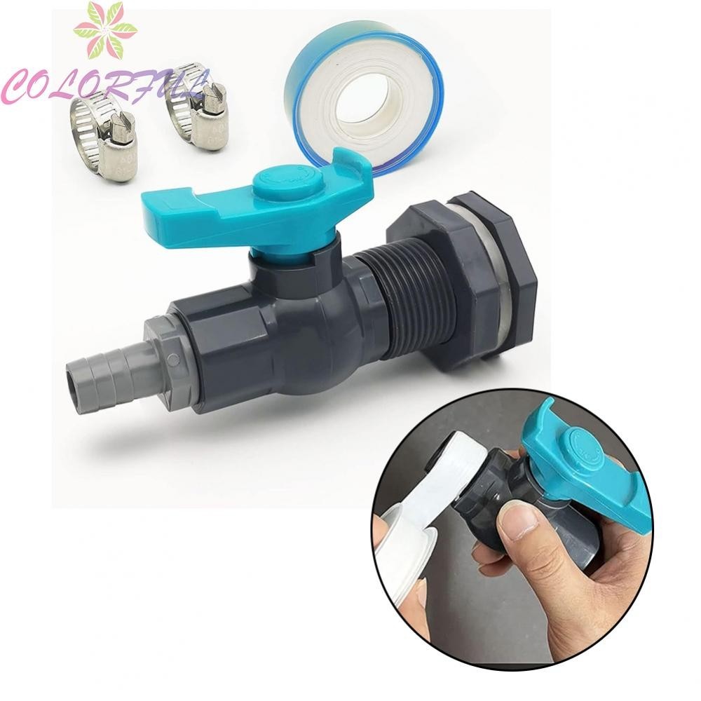PVC Faucet Kit with Bulkhead Fitting Water Diverter Kit for Rainwater ...