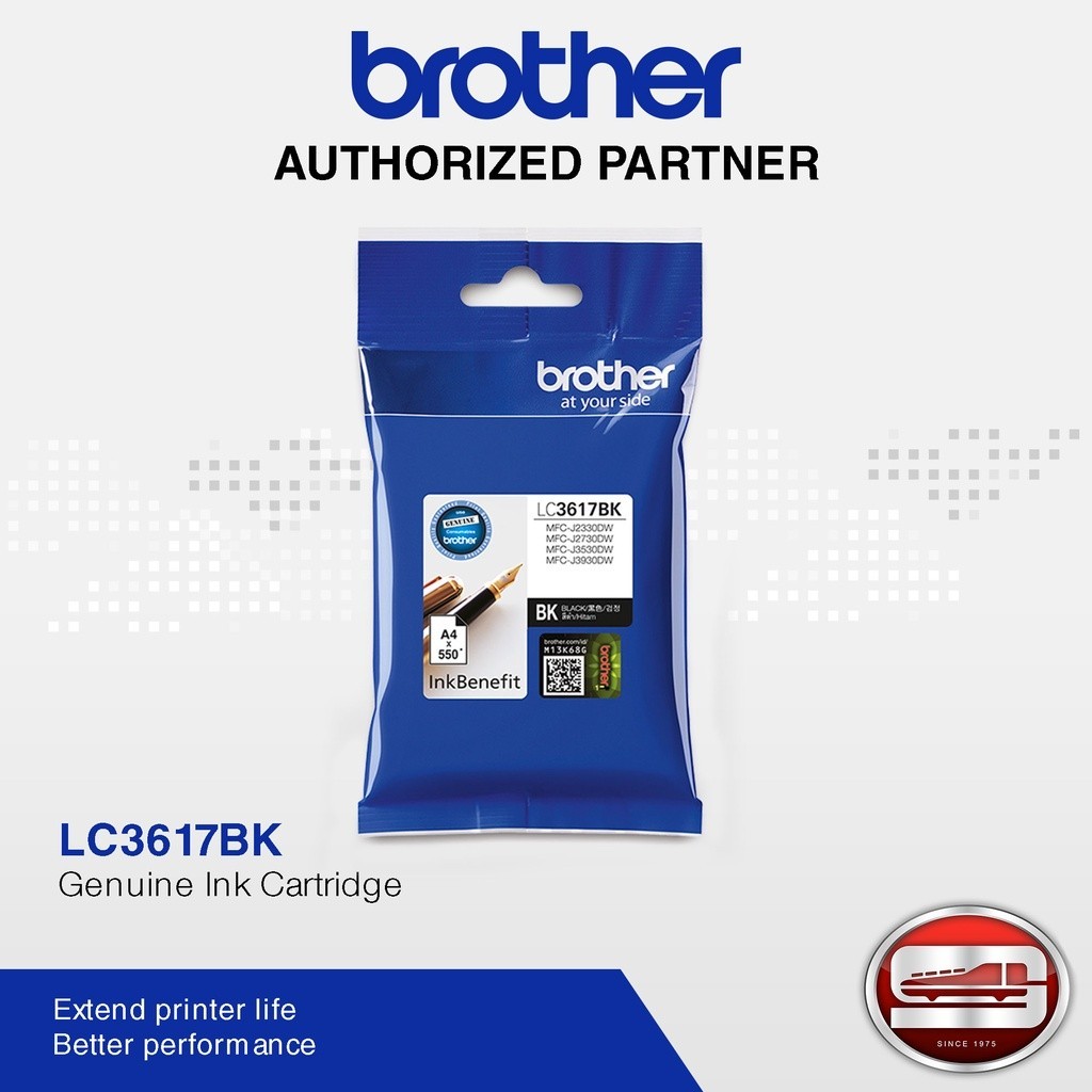 Brother Colour Inkjet Multi-Function LC3617BK (Black) ORIGINAL | Shopee ...