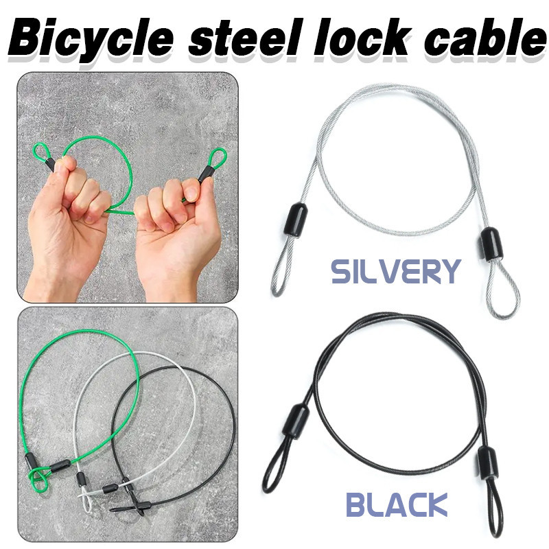 1.5M Bicycle Strong Wire Lock Stainless Steel Security Cable Lock for ...