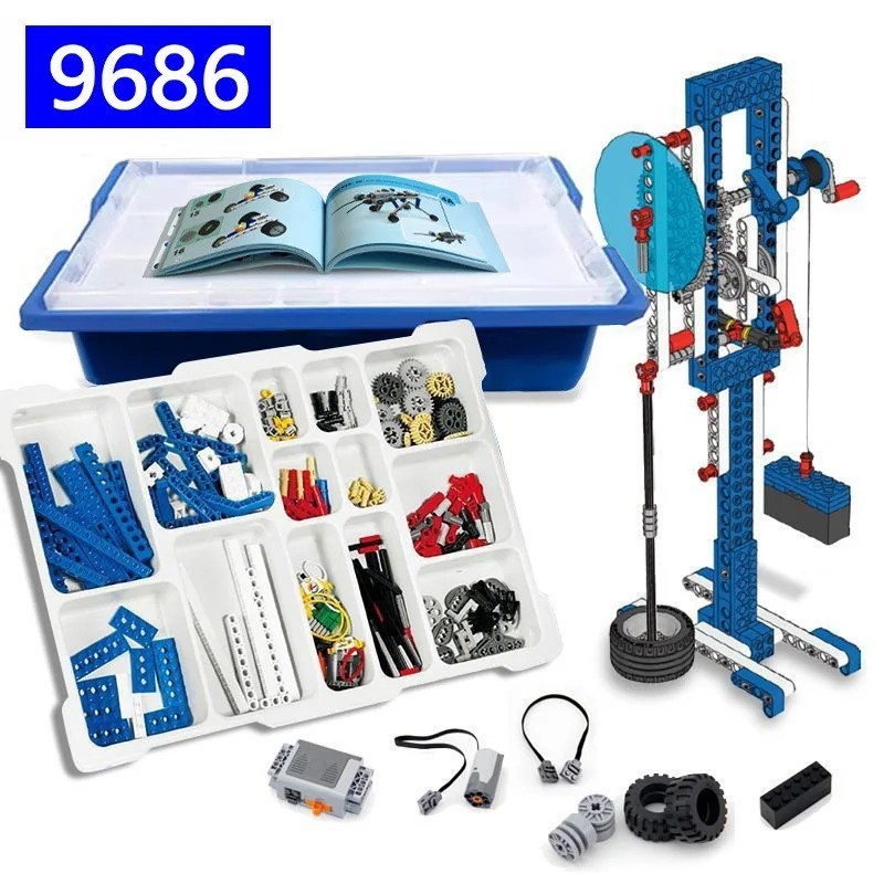 9686 Technic Parts Multi Technology MOC Parts Educational School Students Learning Building ...