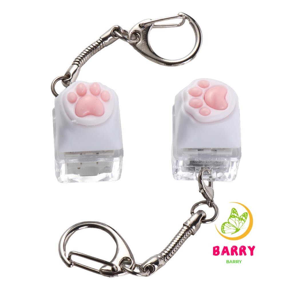 BARRY Cat Paws Corgi Buttock Keycap, LED Silicone Pink Cat Claw Keycap ...