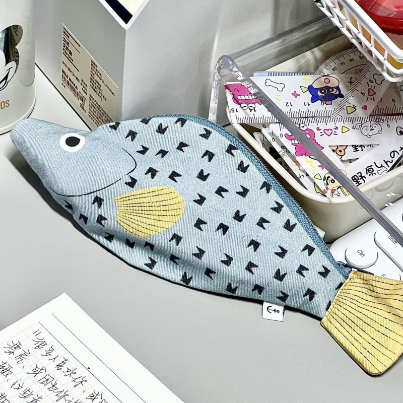 Don Fish Small Fish Pencil Case Grouper Fish Stationery Bag Creative ...
