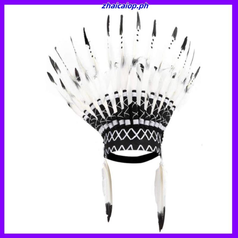 BB Children American Native Indian Feather Headdress Bonnet Costume Hat ...