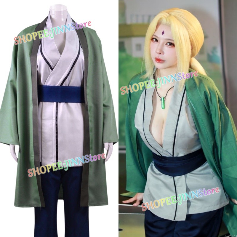 - JINN - NARUTO Tsunade Cosplay Costume Wig Girls Ninjas Roleplay ...