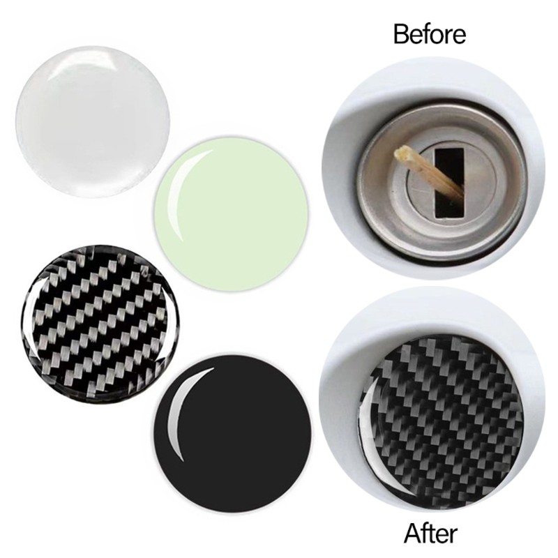 EDB* 4pcs Auto Keyhole Decals Vehicle Keyhole Covers Car Lock Hole ...