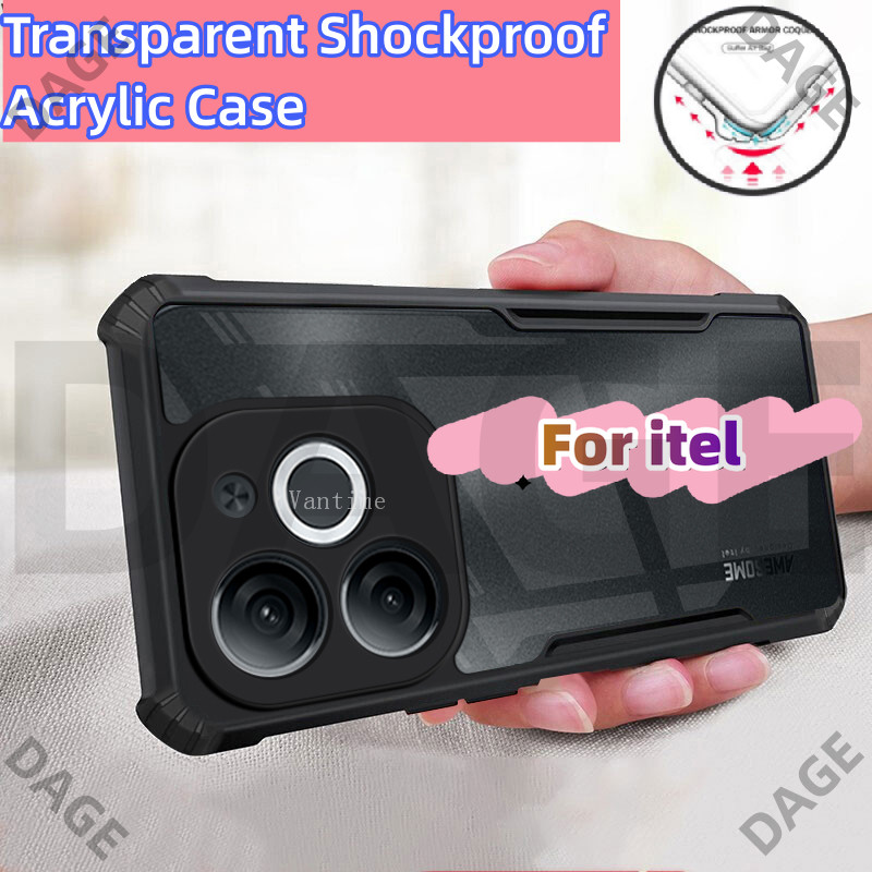 For Itel A80 A70 A50C 4G Case Edge-Reinforced Shockproof Cushion Back ...