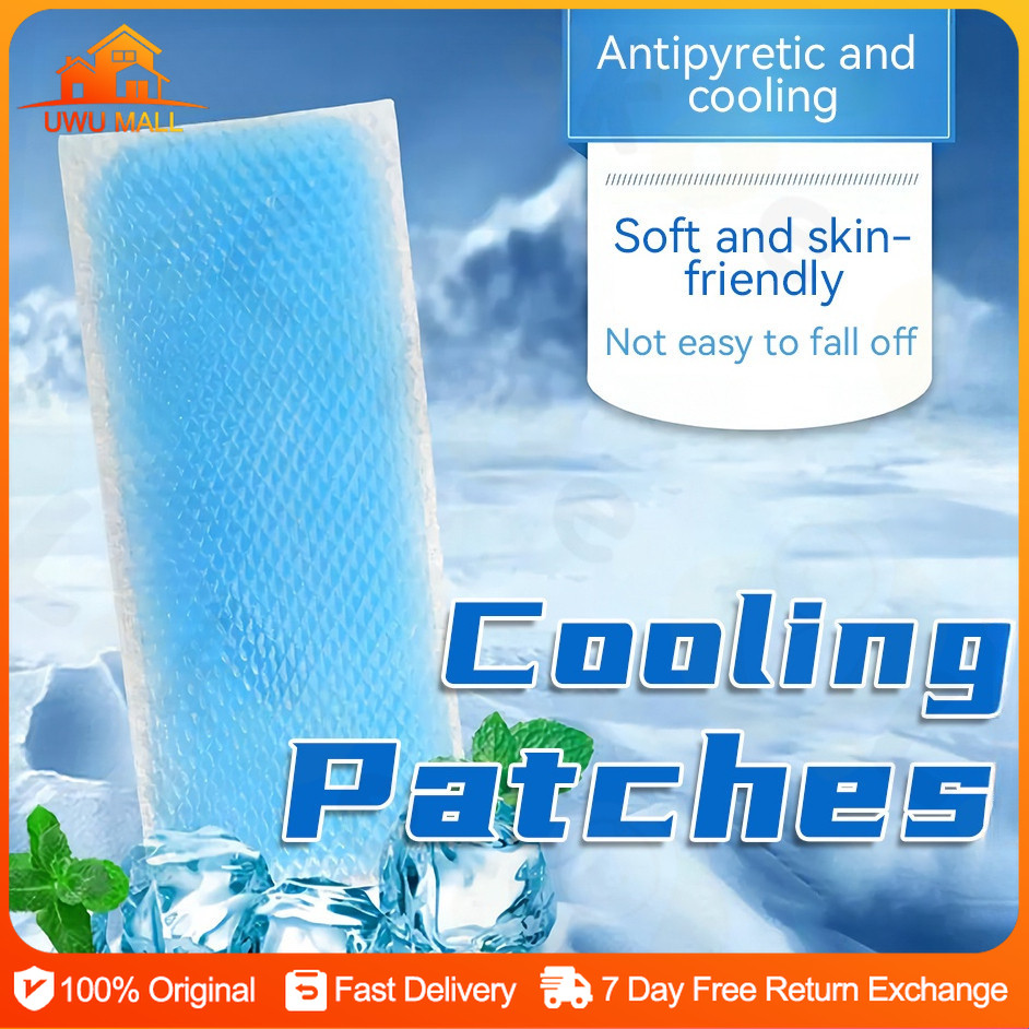 20 Pcs Baby Cool Fever Cooling Gel Patch Summer Physical Cooling Ice ...