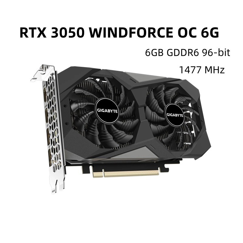 Rtx 3050 WINDFORCE OC 6G Graphics Card GPU6GB GDDR6 96-bit NVIDIA ...