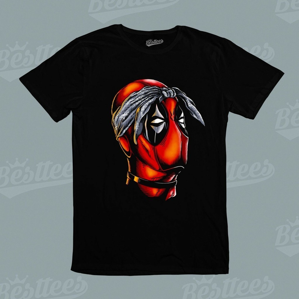 New Adult Men Deadpool 2Pac Tupac Cool Graphic T-Shirt Shirts | Shopee ...