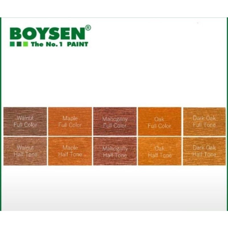 BOYSEN OIL WOOD STAIN FOR WOOD VARNISH 1LITER, 1GALLON, MAPLE, MAHOGANY ...