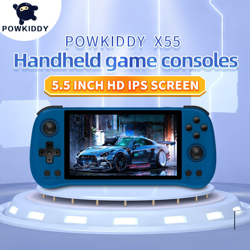 POWKIDDY X55 JELOS System New Retro Portable Game Console New HD Screen ...