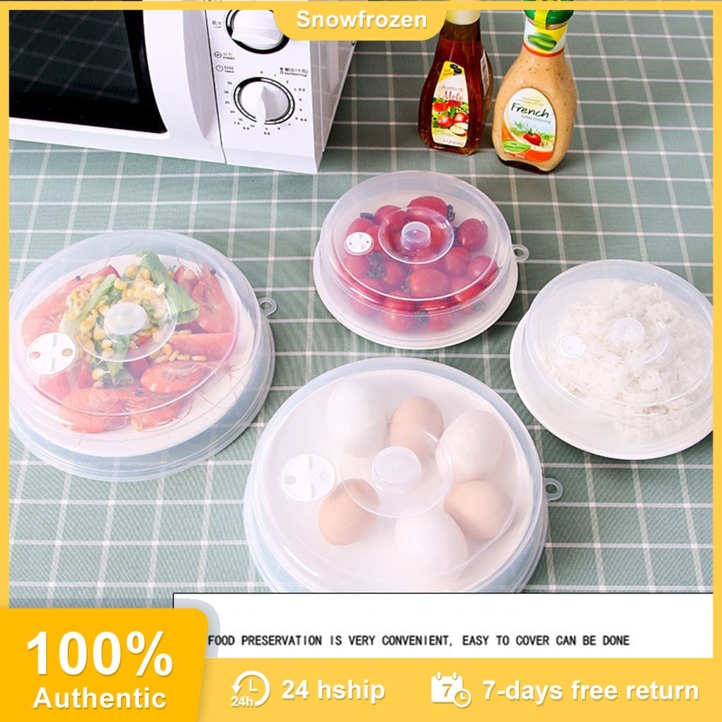 Plate Cover Anti-Splatter Lid for Microwave with Steam Vent Bowl Food ...