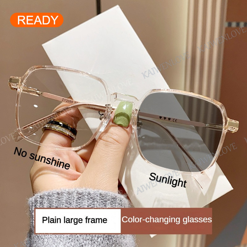 Ready Photochromic Anti Radiation Eyeglasses for Women Transition ...