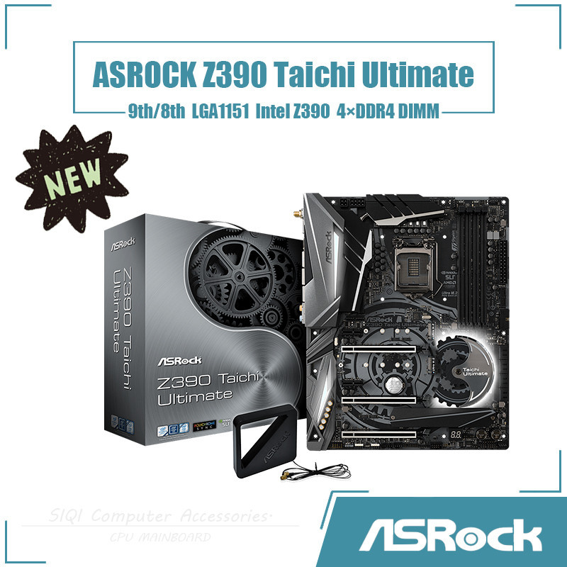 ASROCK Z390 Taichi Ultimate Motherboard LGA 1151 4xDDR4 DIMM Using Intel Z390 chipset Standard ...