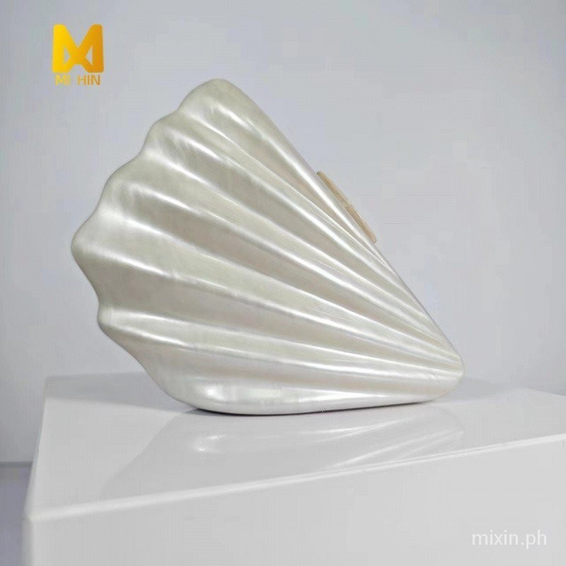 2024 New One-Shoulder Crossbody Fan-Shaped Shell Acrylic Fashion for ...