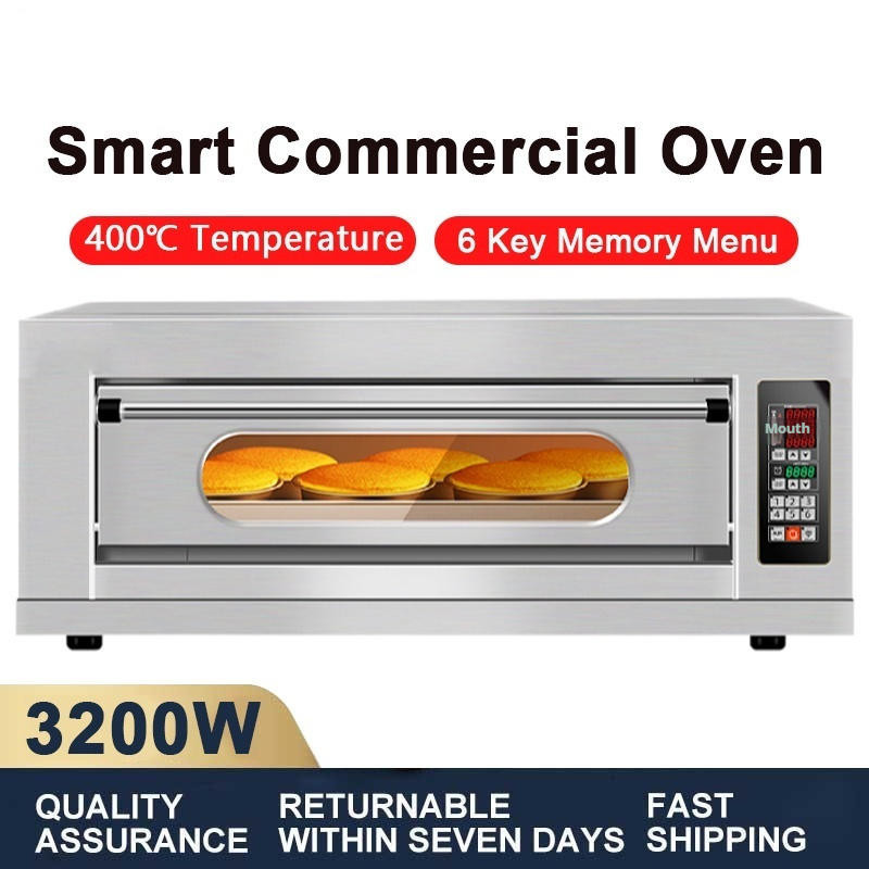 Professional commercial electric oven single-layer high-power multi ...