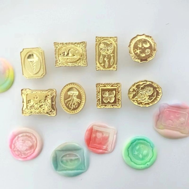 Fire Lacquer Stamps Embossed Nebula Alien Stamp Heads diy Seal Stamps ...
