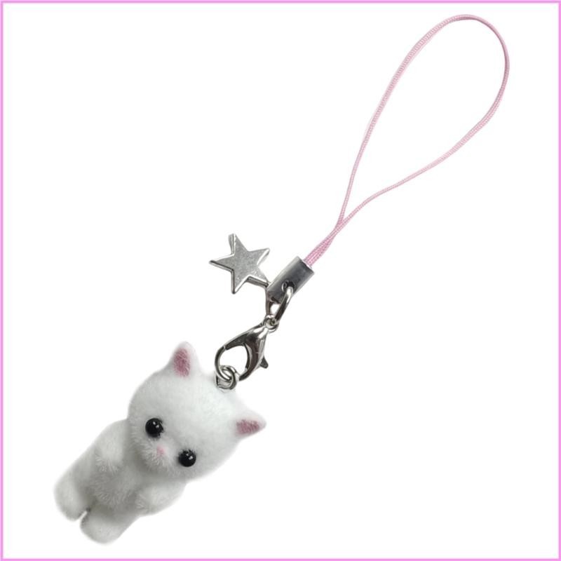 INF Cute Cat Keyring Fun Cat Charm Cute Phone Charm Keychain Pendant ...