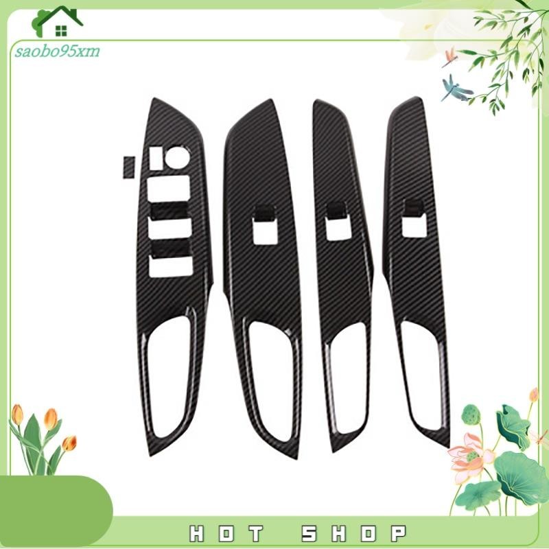 [saobo95xm]for Vios 2019 2020 Car Carbon Fibre Door Window Glass Lift ...