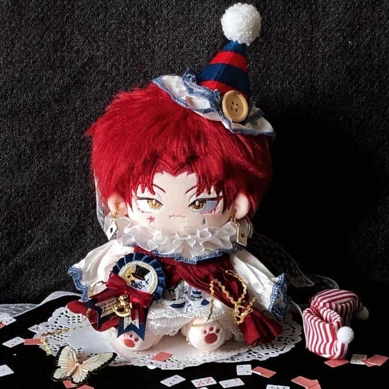 20cm HUNTER x HUNTER Hisoka Red Hair Gold Pupils Ciso Cotton Handsome ...