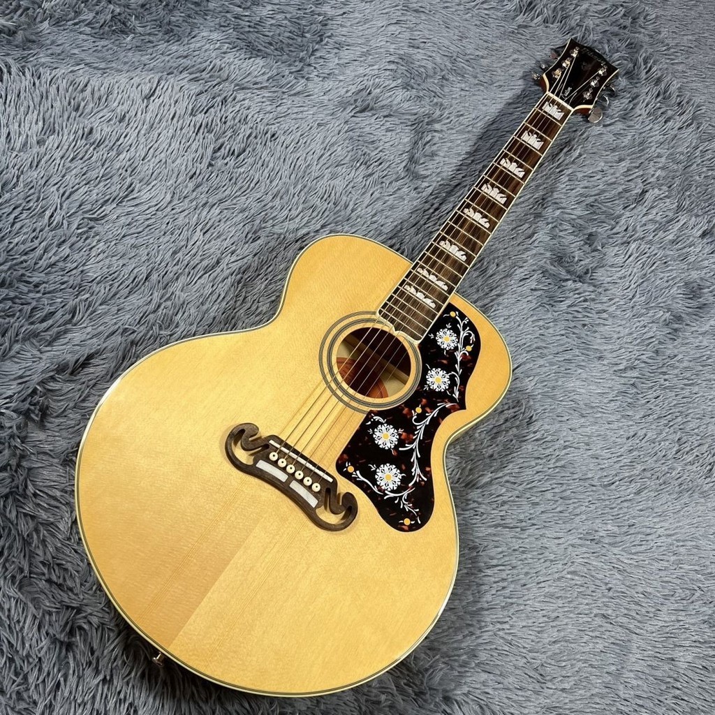 Gibson J-200 J200 Acoustic Guitar Solid Spruce Natural Wood 42 Inch Professional Guitar | Shopee ...