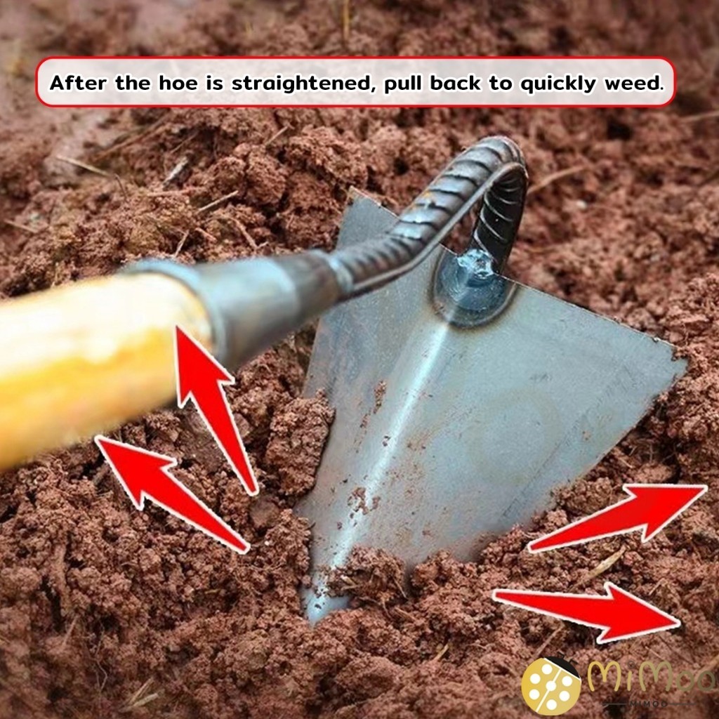 MiMoo Agricultural Triangle Hoe Multifunctional Weeding Hoe Vegetable ...