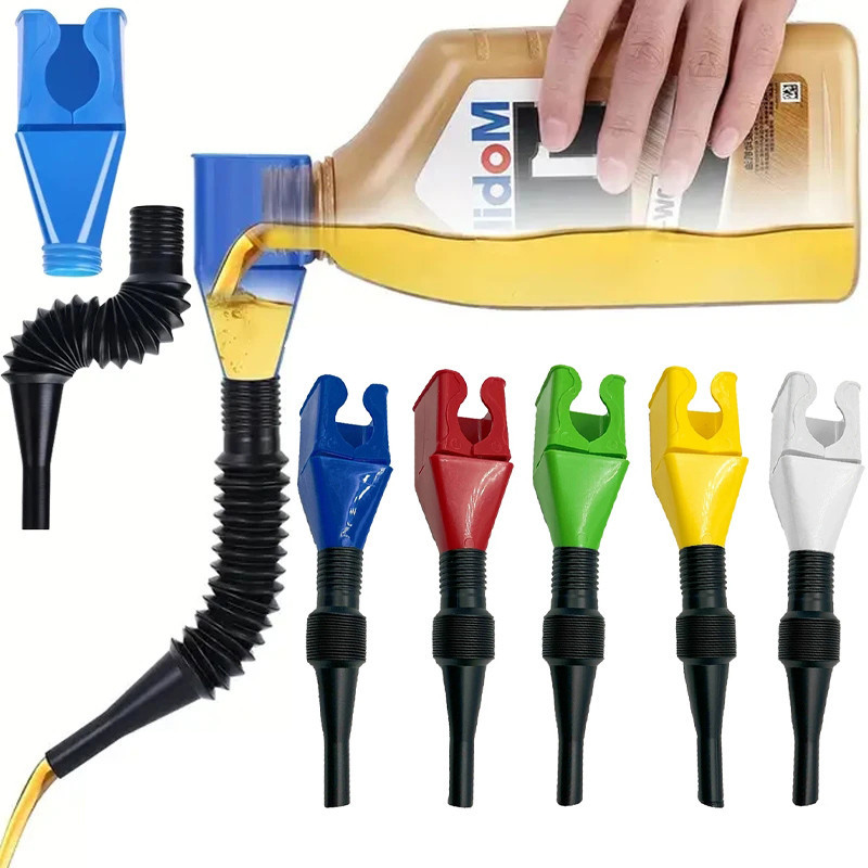 Retractable Auto Fuel Funnel/Long Stem Filling Funnels/Portable Plastic ...
