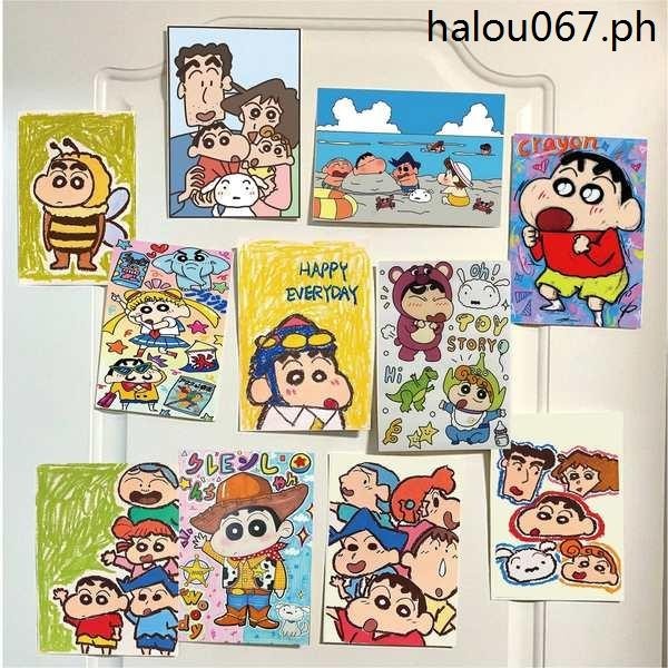 Hot Sale · Crayon Shin-Chan Oil Pastel Influencer Photo Background Wall ...
