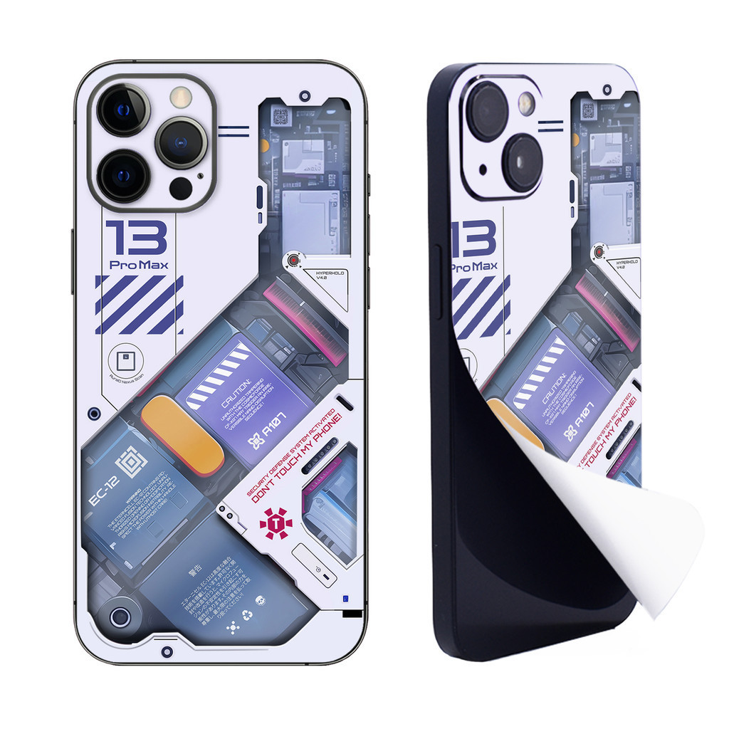 Futuristic Style See-through Printing Back Cover Sticker Skin for ...