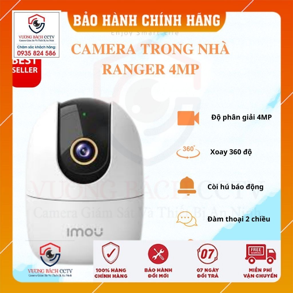 Imou Indoor Wifi Camera 360 rotation, 2-way conversation, Imou Ranger 2 ...