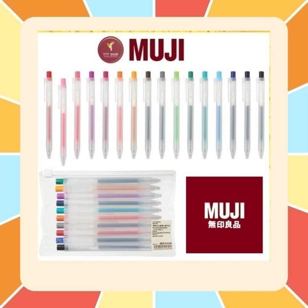 Muji Pen Press-Type Gel Size 0.50 mm And Nib 0.5 Products From Japan ...