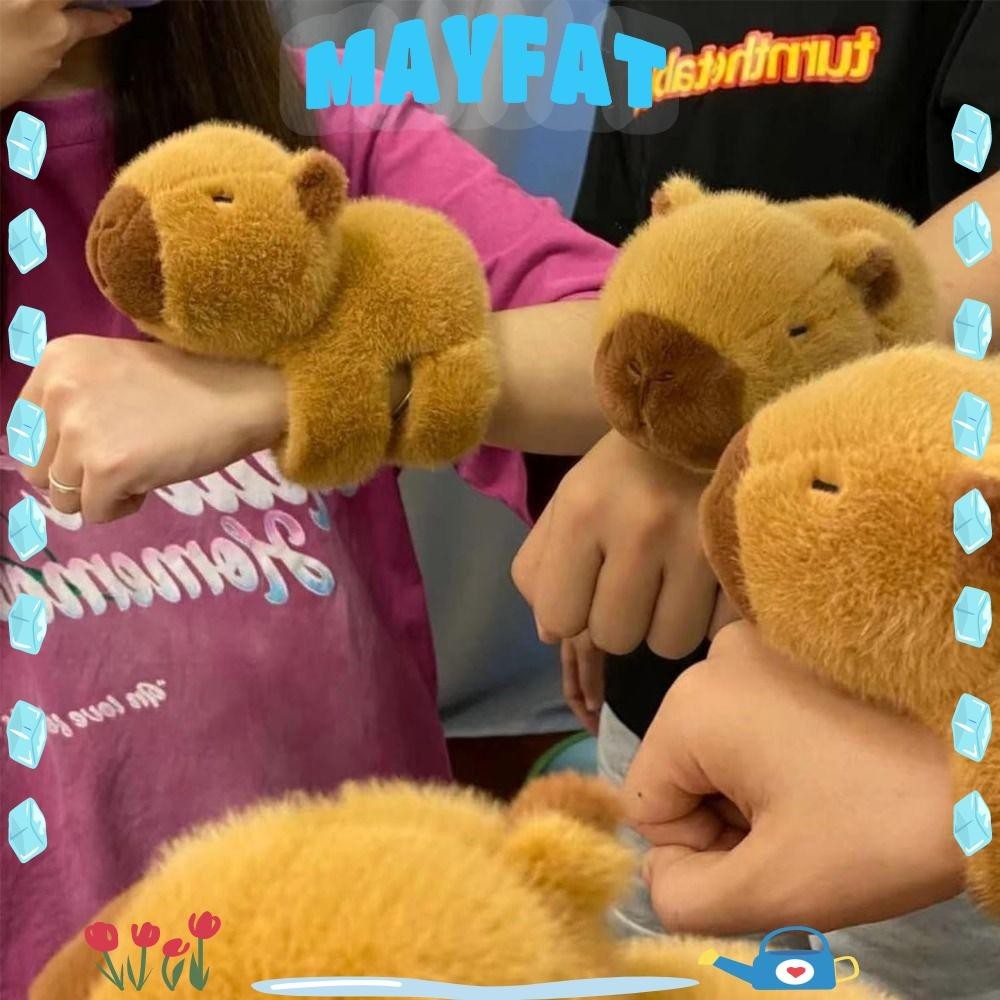MAYFAT Capybara Slap Bracelets, Plush Stuffed Dolls Capybara Slap ...