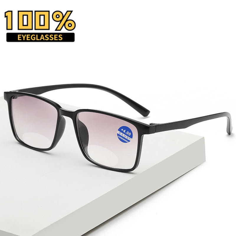 Multifocal Double Vista Light Grey Lens Reading Eye Glasses Men Women ...