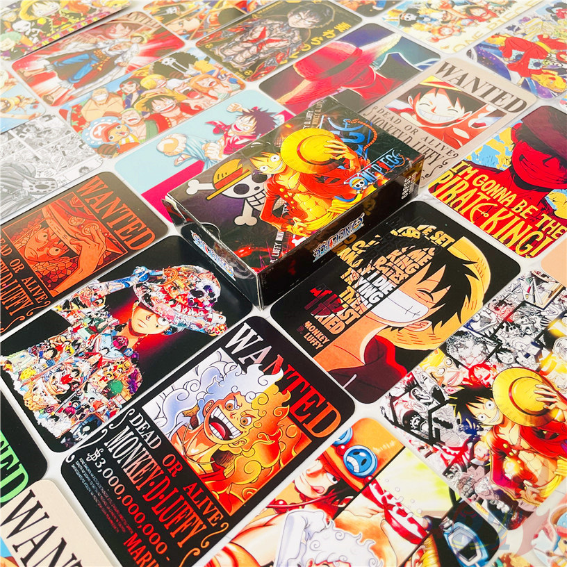 60Pcs/Box One Piece - Anime Double Sided Lomo Cards 5.5cm*8.5cm Mini ...