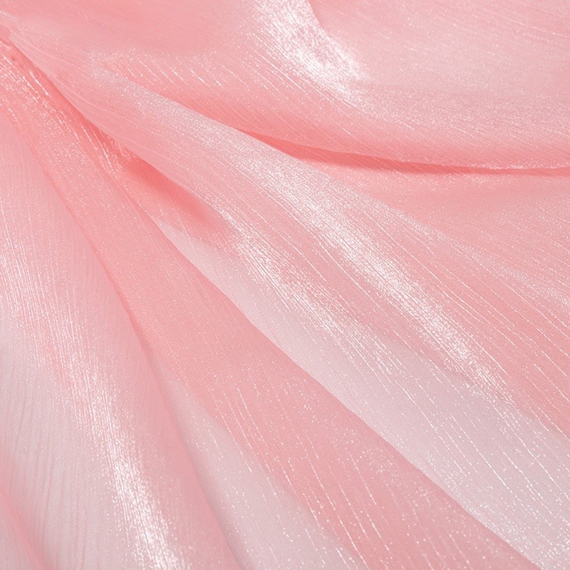 Transparent Glossy Silky Organza Fabric, See Through Shimmer Sheer ...
