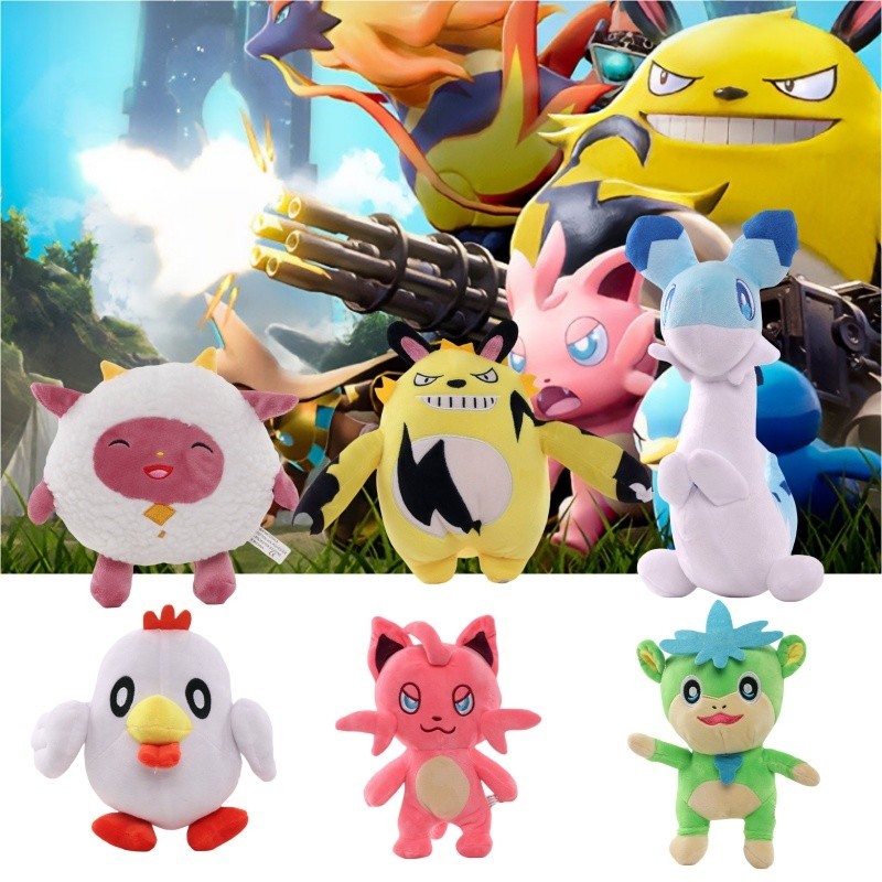 Palworld Fantasy Creature Plush Toys - Cute Lamball and Other Pals ...