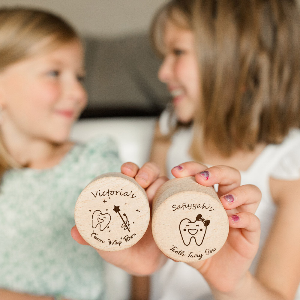 Personalized Tooth Fairy Box Custom Baby Name Tooth Boxes Toddler Milk ...