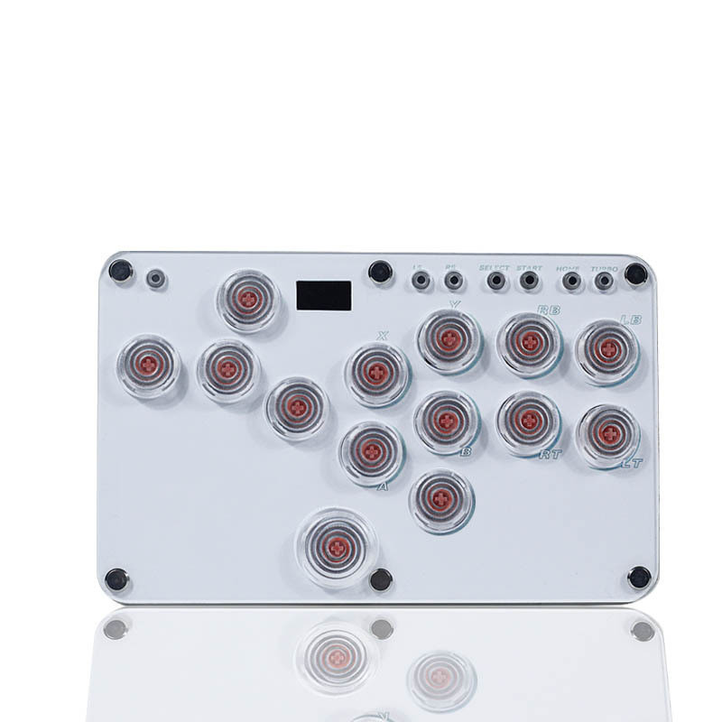Yixi hitbox Ultra-Thin Mini Acrylic Fighting Keyboard The King of ...