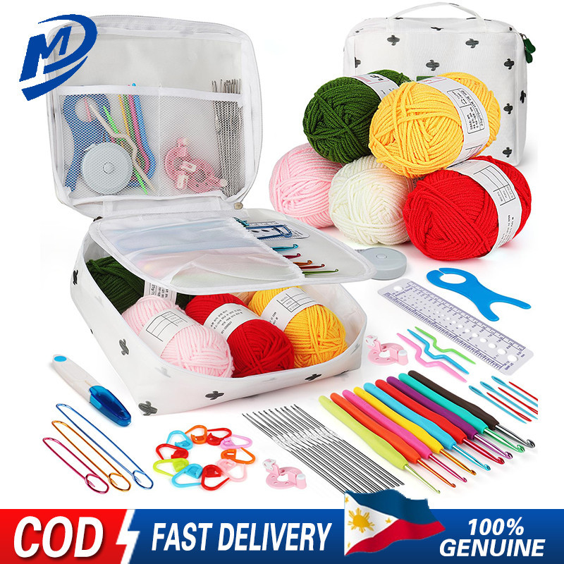 【NEW！87PCS】Beginner Crochet Kit For Adults Knitting Starter Kit Adults ...