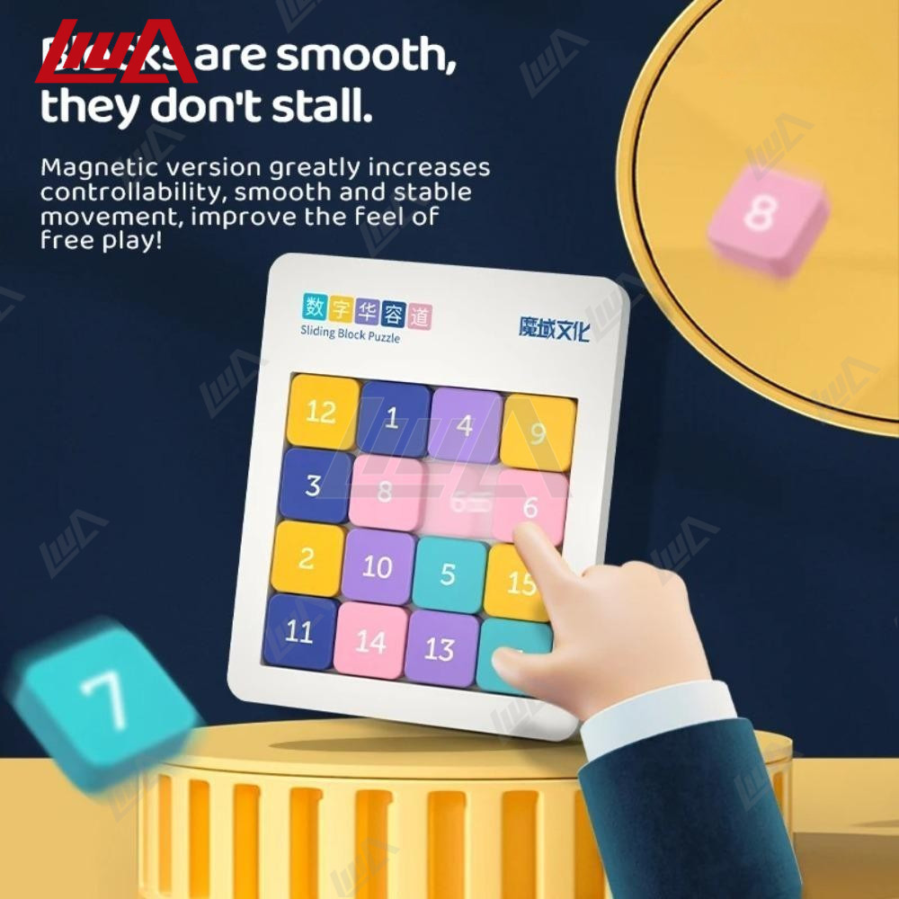 Magnetic Puzzle, Digital Slide Sliding Block Puzzle Number Sliding ...