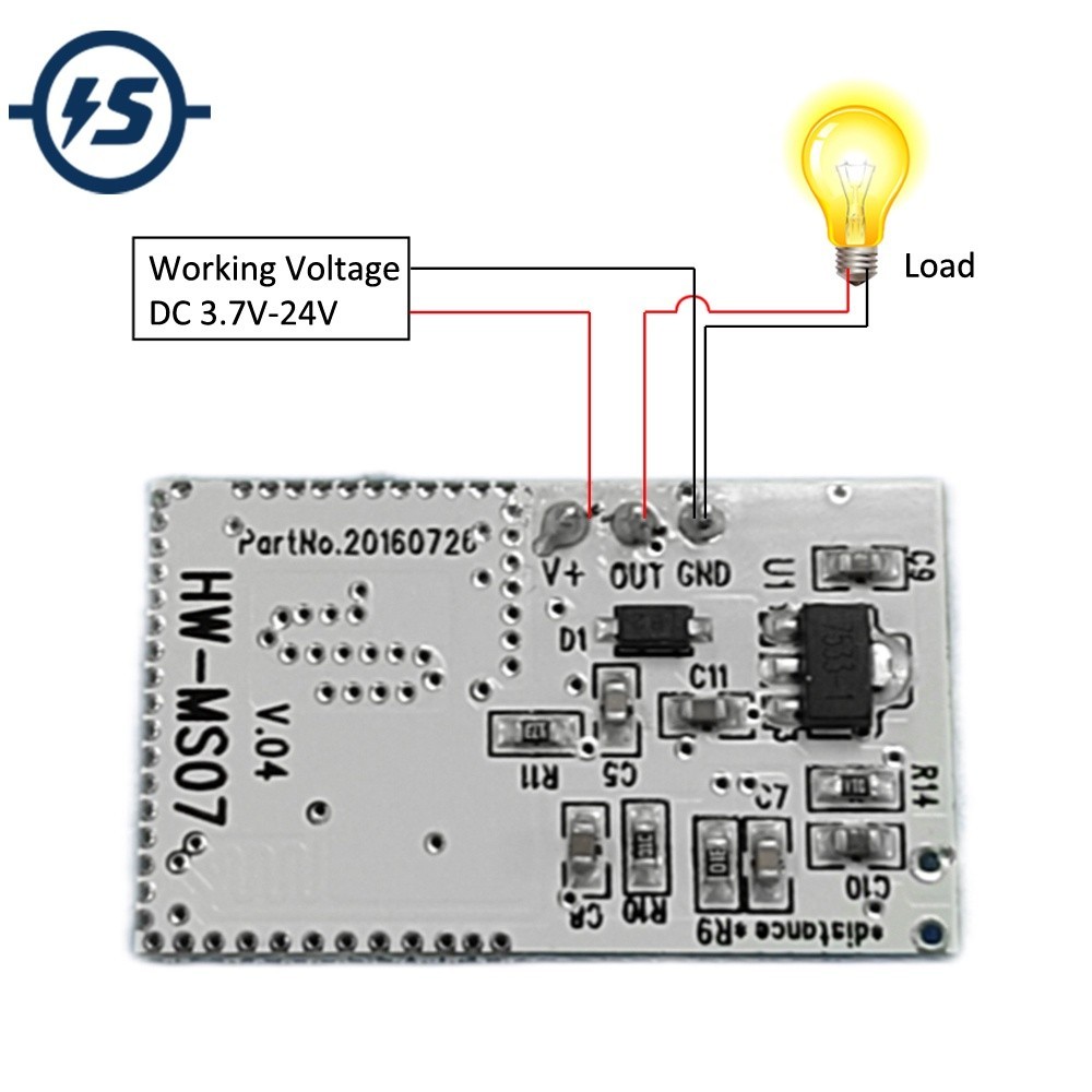 RQ`HW-MS07 3.2GHz Smart Sensor Switch Microwave Induction Module ...